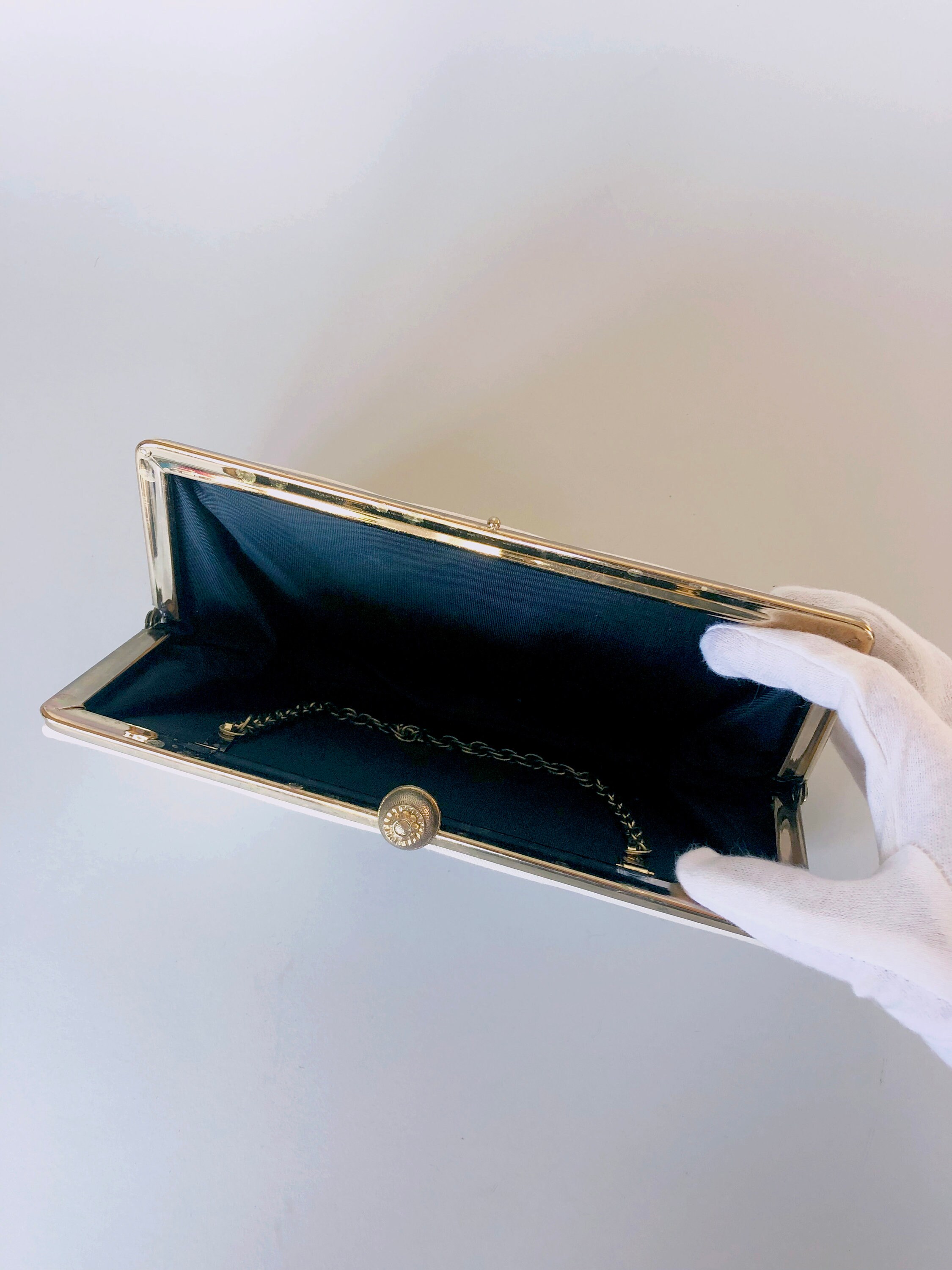 Beetle Silhouette Hand Painted Bag, Vintage Handbag, Purse, Goth, Bug ...