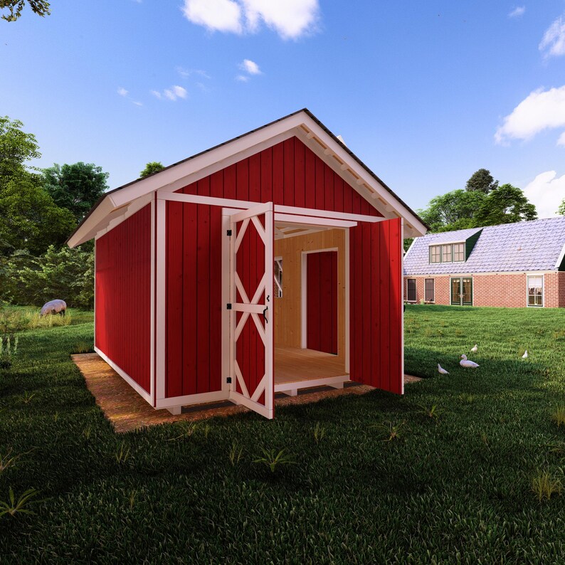 DIY 16x12 Wooden Shed Plans, Create Your Own Shed With Our DIY Plans ...