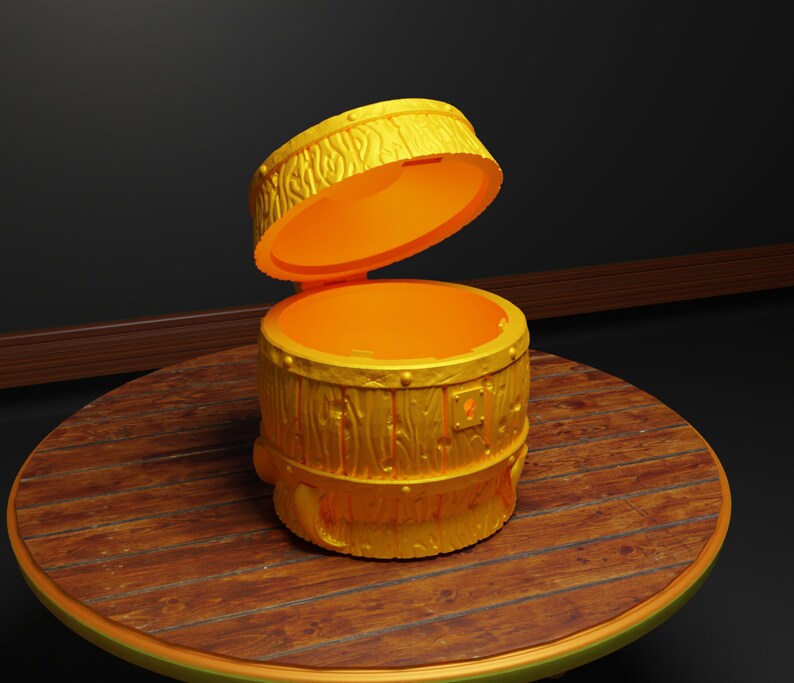 Treasure Box 3D Model STL File , Barrel 3D STL File , for 3d Printer - Etsy