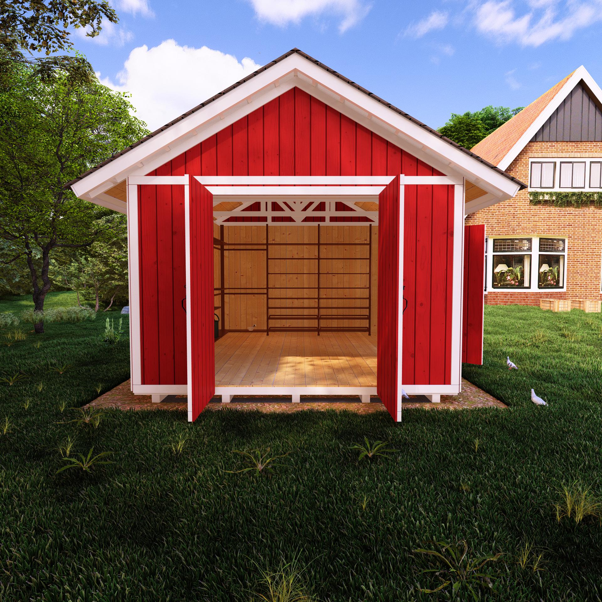 DIY 16x12 Wooden Shed Plans, Create Your Own Shed With Our DIY Plans ...