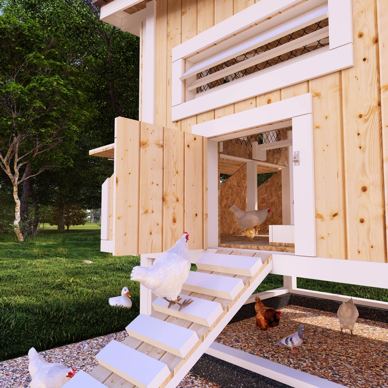 16 Chickens Coop Plans: Small Farm DIY 6x6 Blueprint PDF Woodworking ...