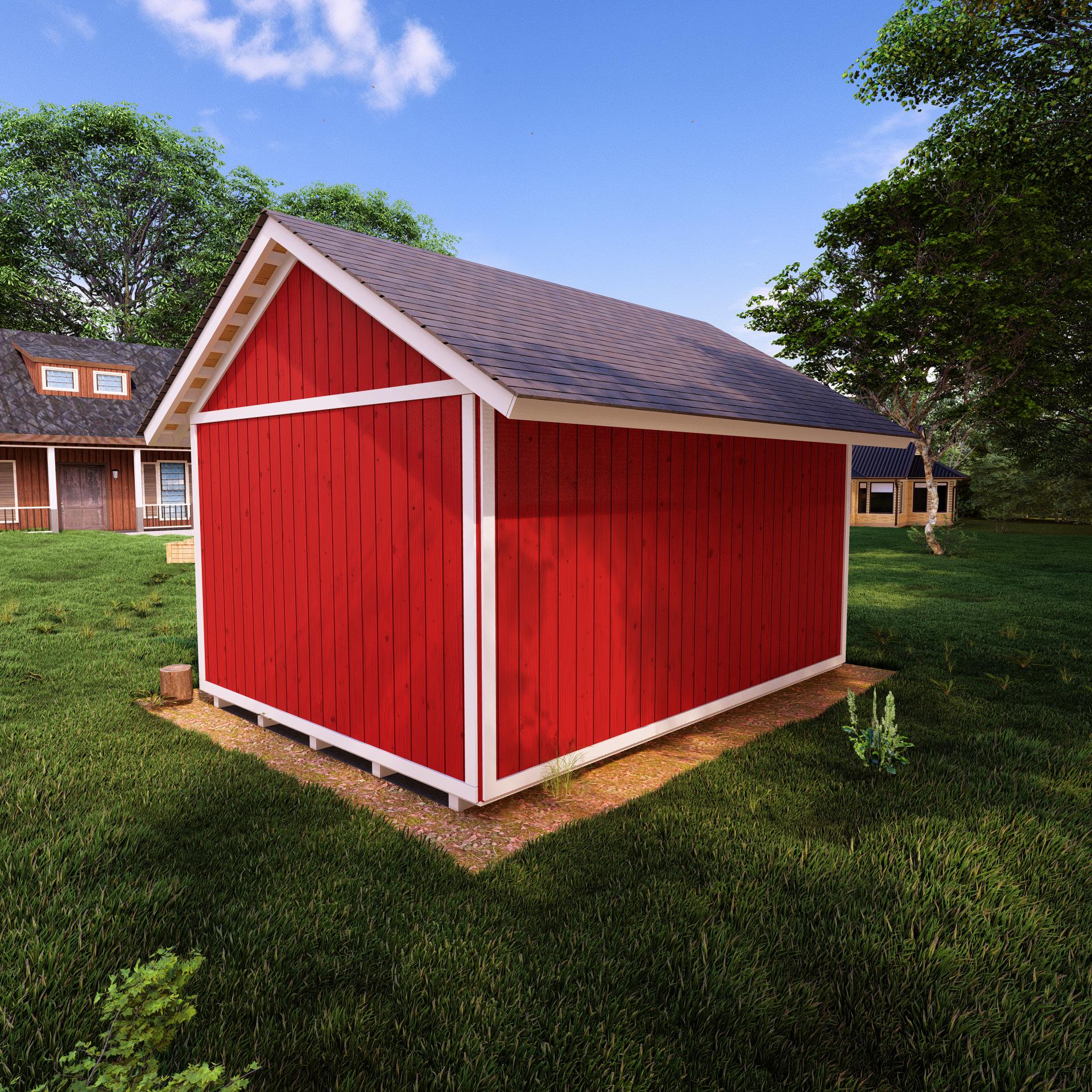 DIY 16x12 Wooden Shed Plans, Create Your Own Shed With Our DIY Plans ...