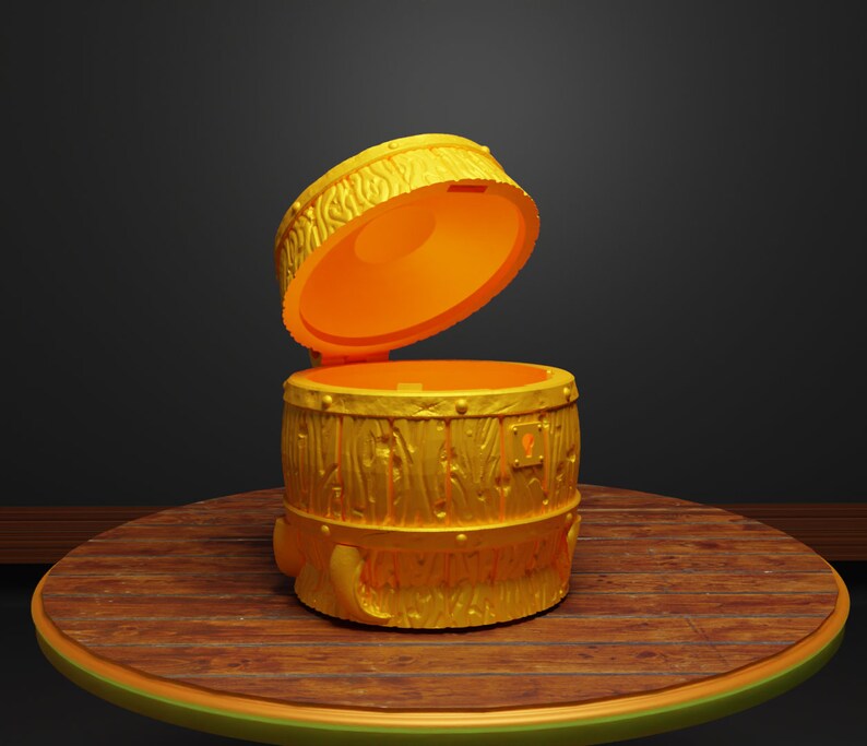 Treasure Box 3D Model STL File , Barrel 3D STL File , for 3d Printer - Etsy