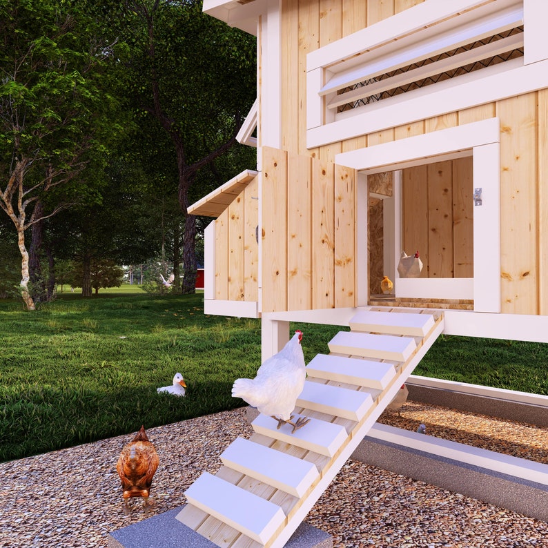 Small Chicken Coop Plans for 10 Chickens, Easy-to-build Blueprint PDF ...