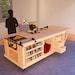 Foldable Mobile Tool Cart Plans, Space-saving Woodworking Project ...