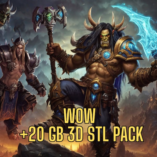 World of Warcraft Stl File - Etsy