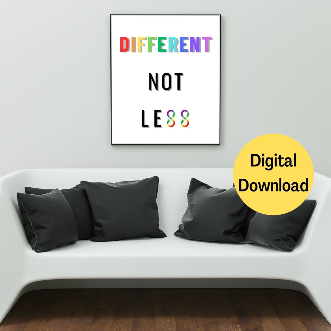 Inspirational Classroom Sign Inclusion Neurodiversity Special Education ...