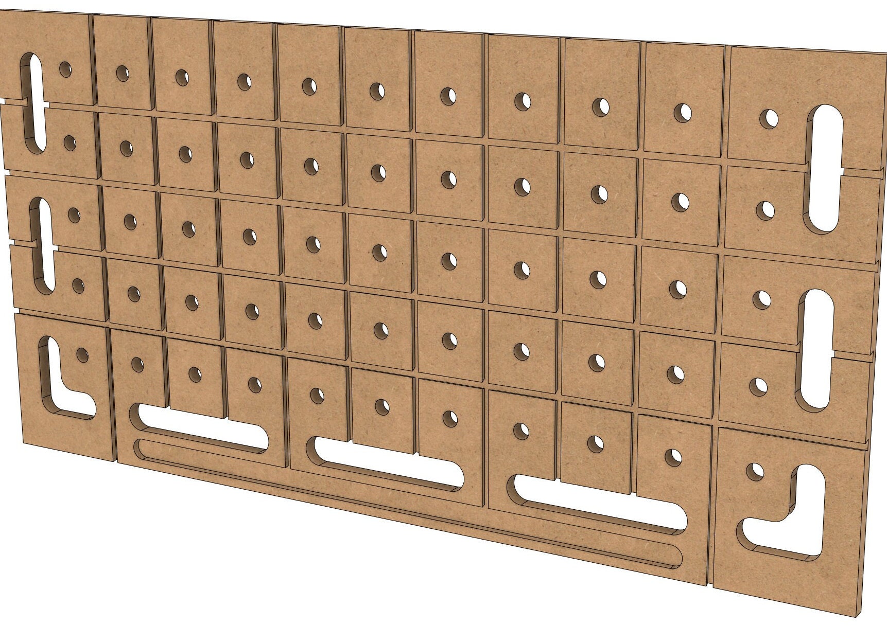 Multi-function Table (MFT) / Perforated Grid Plate - MDF 1200mm X 600mm X 18 Mm - Etsy Australia