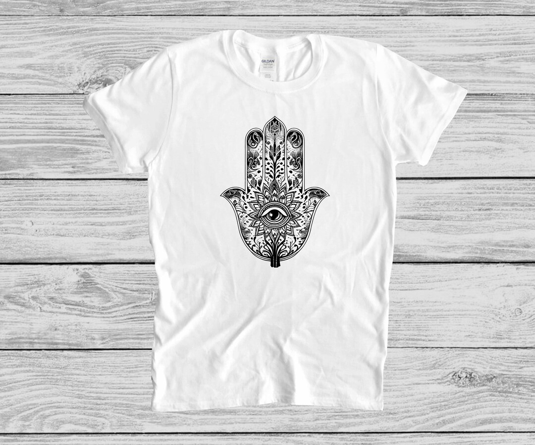 Hand of Fatima T-shirt, Design, Good Luck T-shirt, Hamsa T-shirt ...