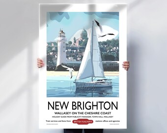 Vintage Brighton Railway Selsey West Sussex Railway Poster A3 Print - Etsy