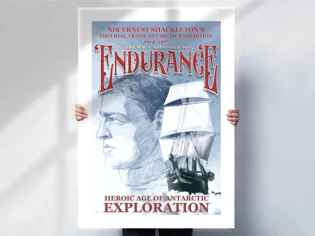 Ernest Shackleton, the Endurance Art Print , Antarctica Poster ...