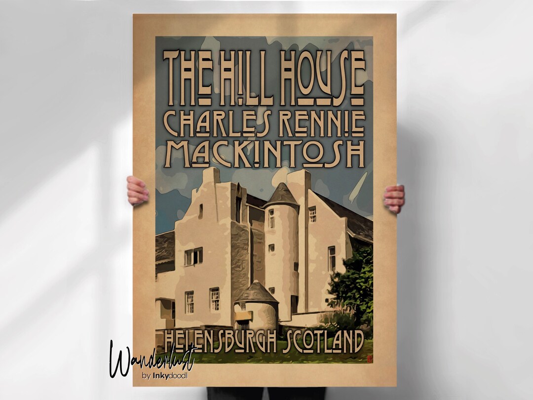 Charles Rennie Mackintosh Print - Hill House - Scotland Poster ...
