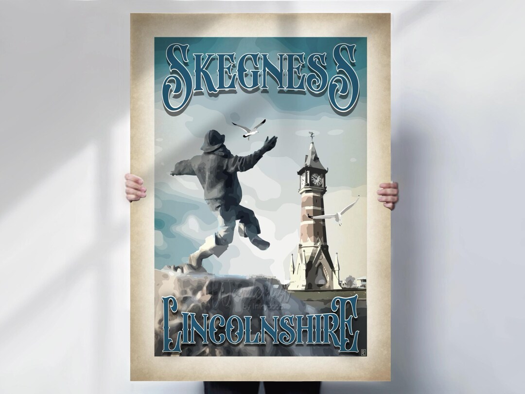 Skegness Travel Poster: the Jolly Fisherman Retro Wall Art - Etsy