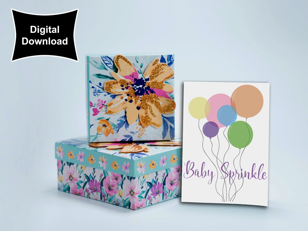 Baby Shower Card | Baby Sprinkle Card | New Baby Card | Digital Baby ...