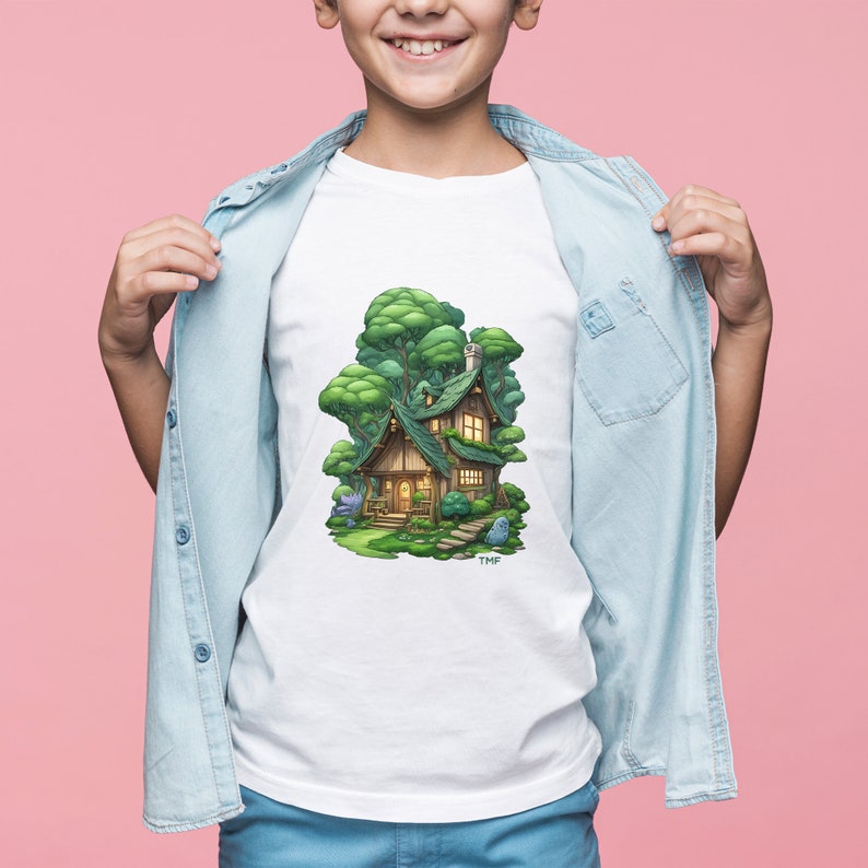 Treehouse Kids T-shirt, Playful Nature Tee, Adventurous Fashion ...