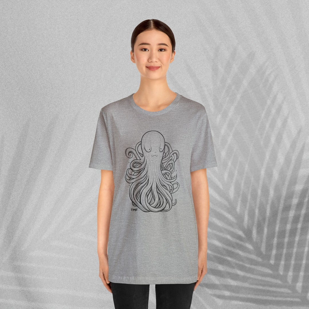 Octopus Shirt, Octopus Art Tshirt, Kraken Shirt, Distressed Shirt ...