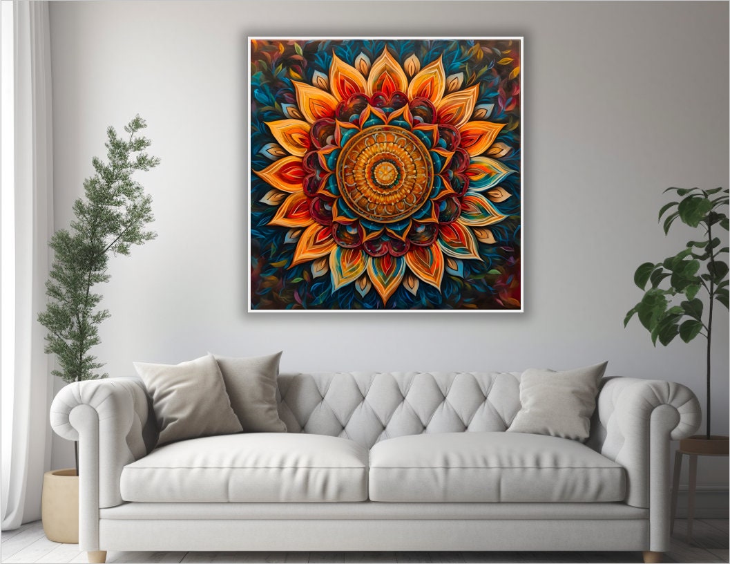 Mandala Wall Art, Powerful Mandala Art, Mandala Colors, Mandala Pattern ...
