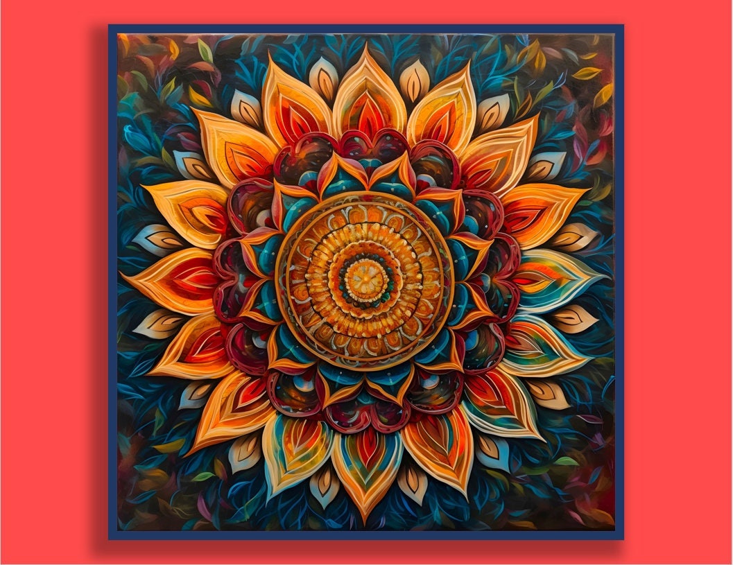 Mandala Wall Art, Powerful Mandala Art, Mandala Colors, Mandala Pattern ...
