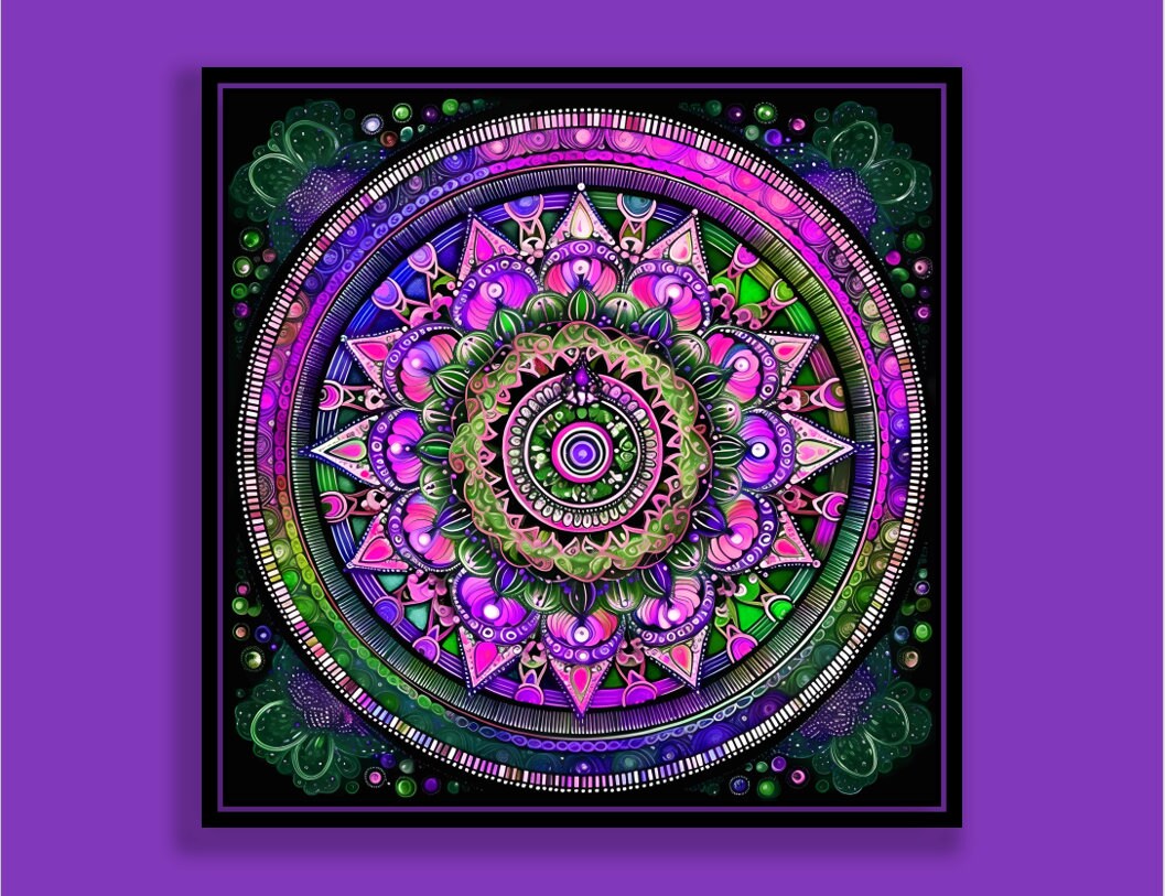 Mandala Spiritual Art, Mandala Wall Art, Mandala Image, Mandala Art ...