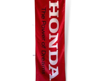 HONDA black and Red Nobori Flag JDM Nobori Flags - Etsy