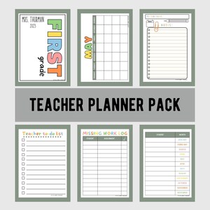 Printable Teacher Planner for Teachers A4 PDF - Etsy