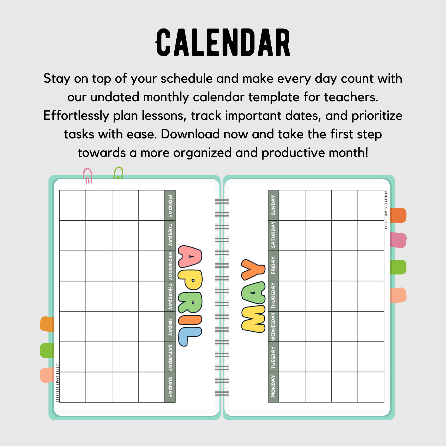 Printable Teacher Planner for Teachers A4 PDF - Etsy
