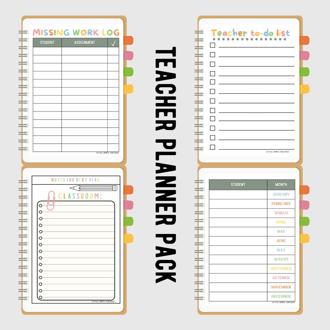 Printable Teacher Planner for Teachers A4 PDF - Etsy