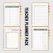 Printable Teacher Planner for Teachers A4 PDF - Etsy