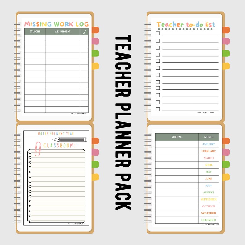 Printable Teacher Planner for Teachers A4 PDF - Etsy