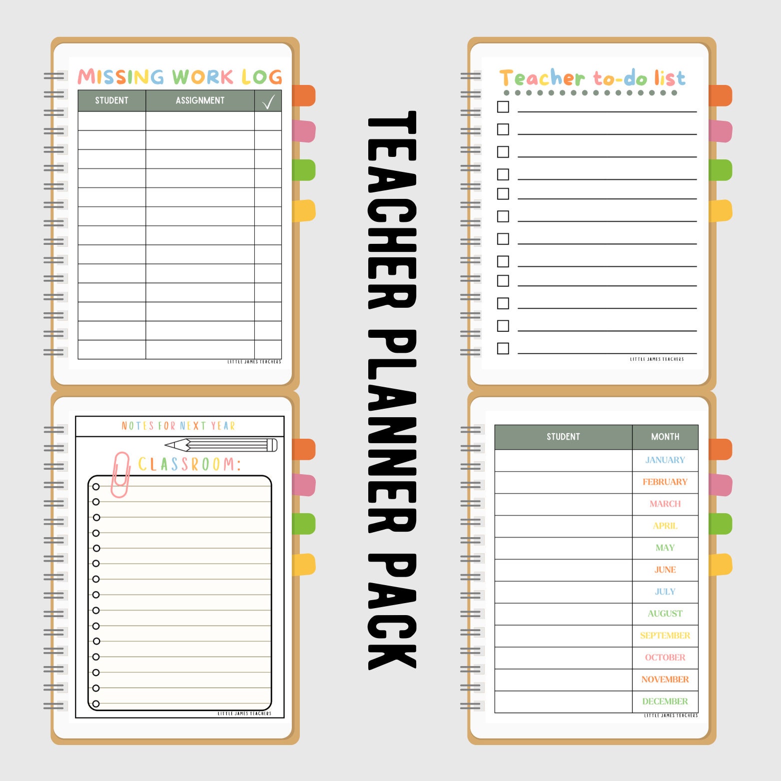 Printable Teacher Planner for Teachers A4 PDF - Etsy