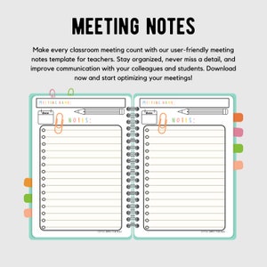 Printable Teacher Planner for Teachers A4 PDF - Etsy