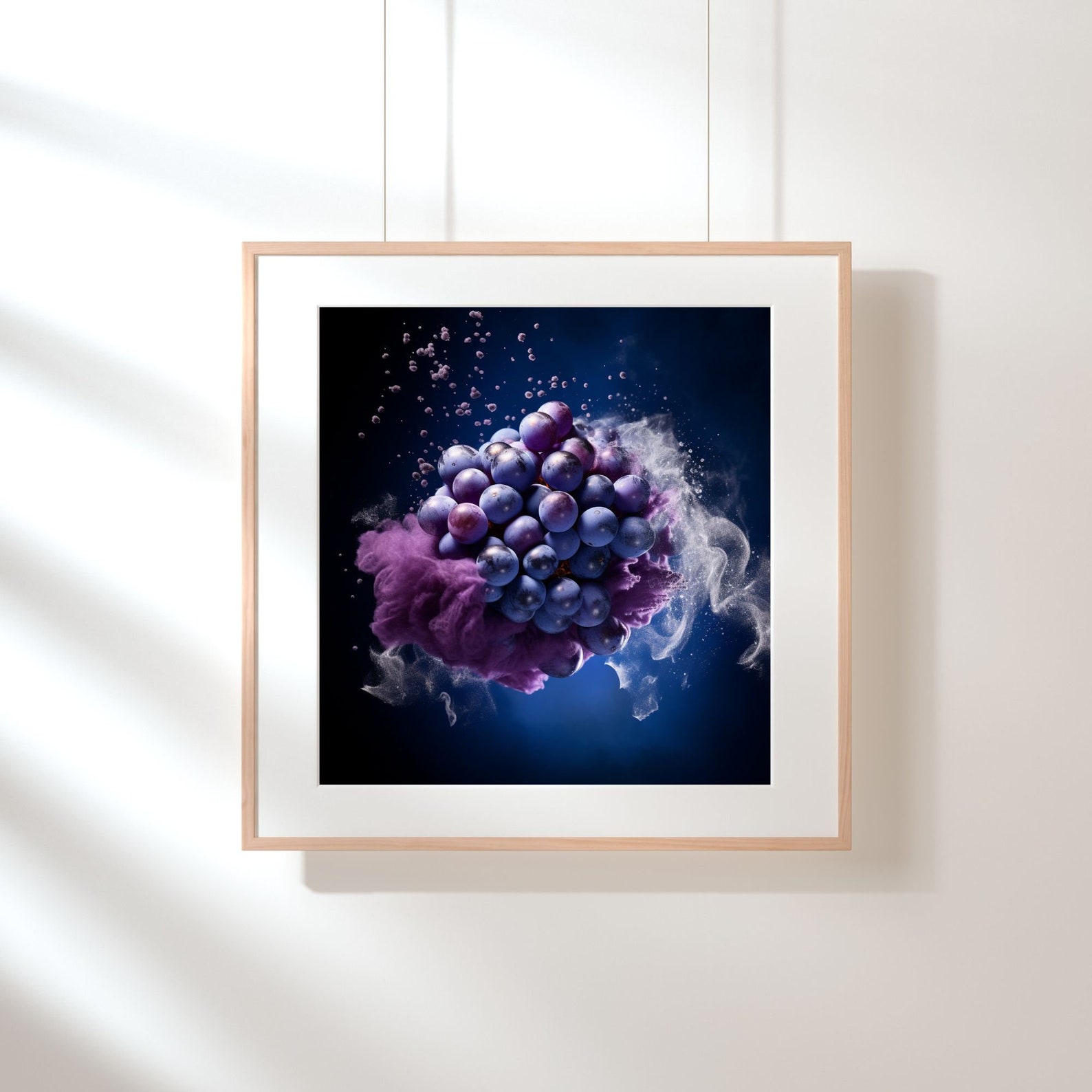 Concord Grape Photography Digital Download of Purple Grapes Kitchen Art ...