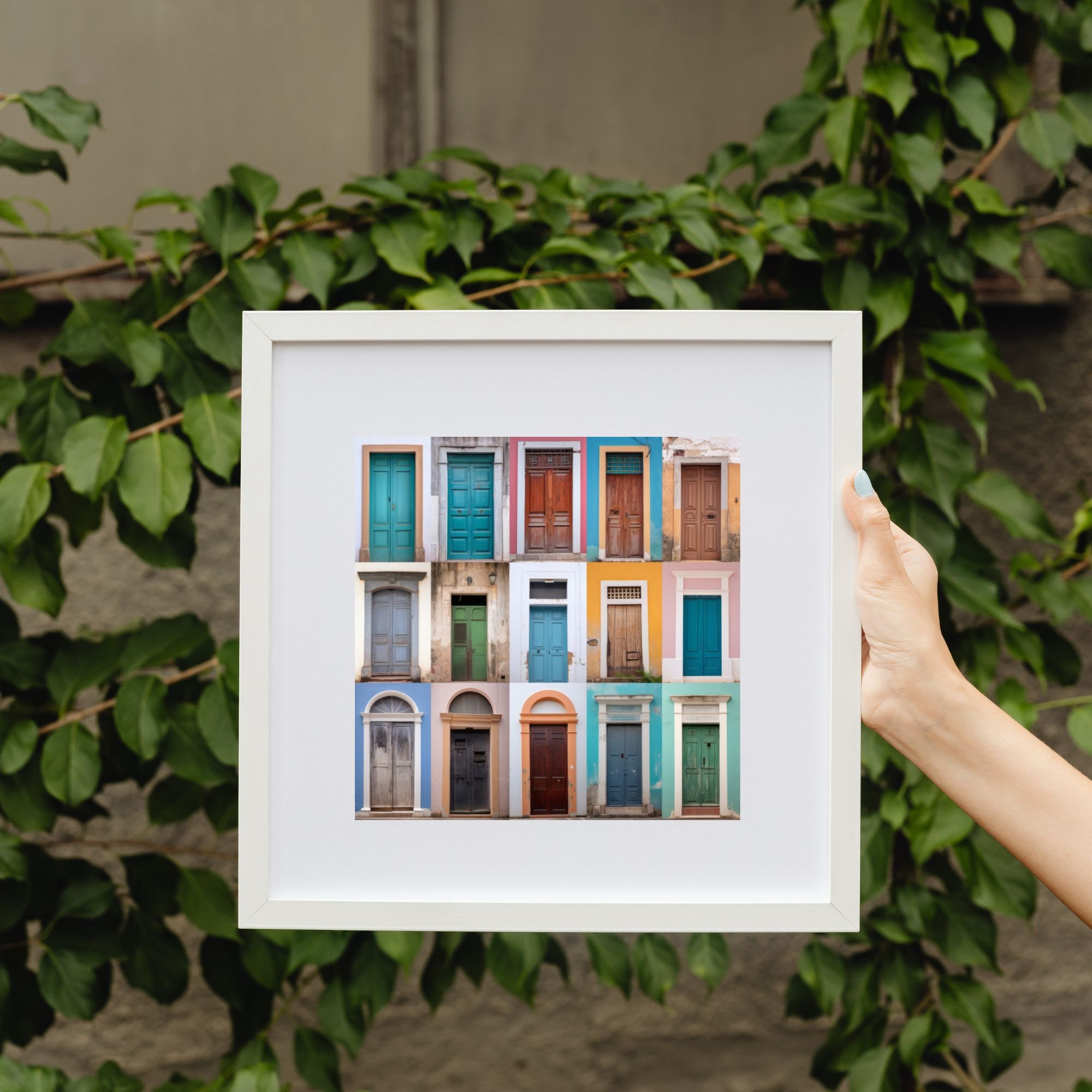 Old San Juan Door Collage of Brightly Colored Door Image Beautiful ...