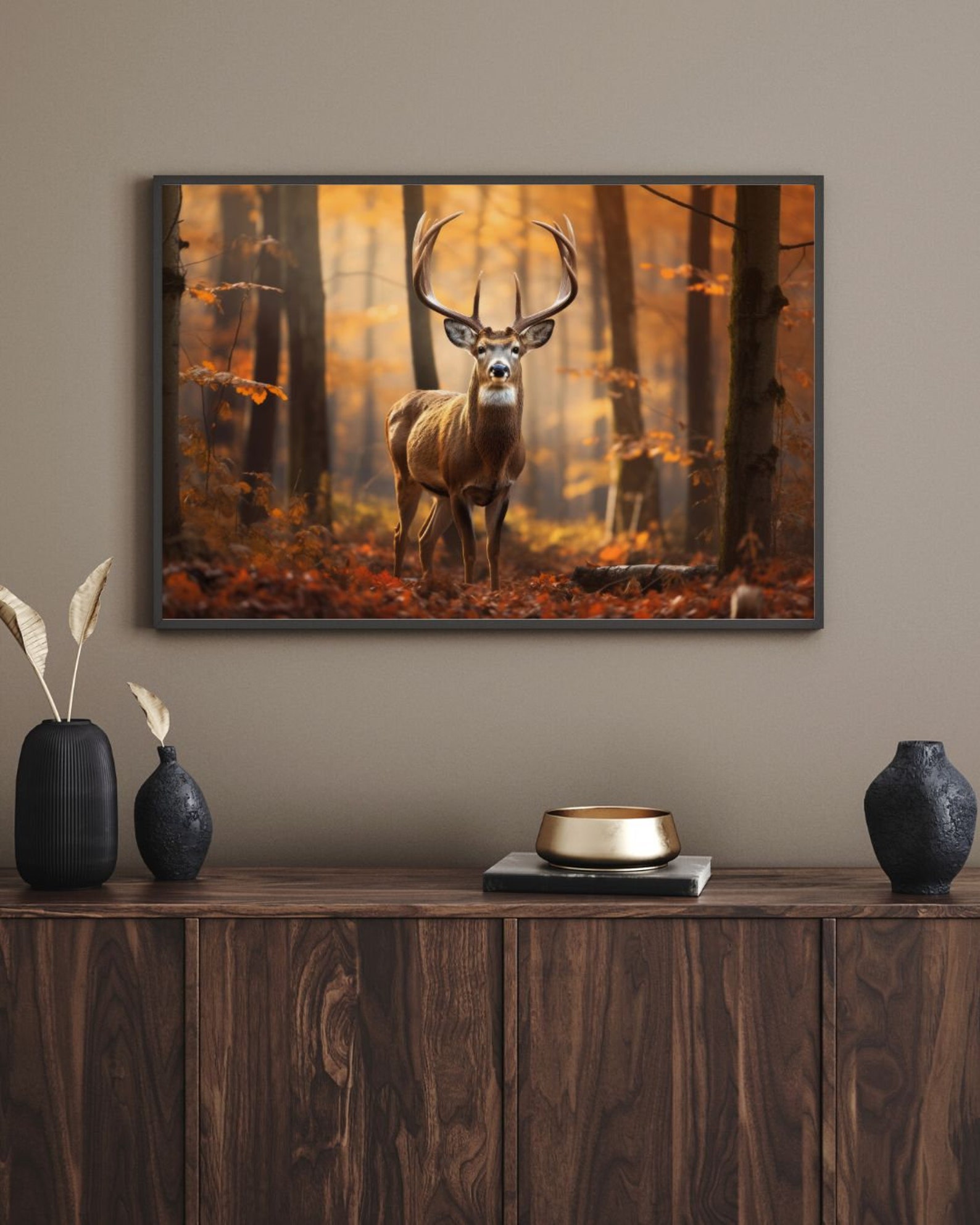Fall Buck Digital Download: the Grace of a Deer in the Woods in the ...