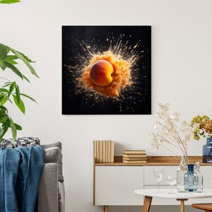 Fruit Photography Digital Download Peach Kitchen Art A Close-up Image ...