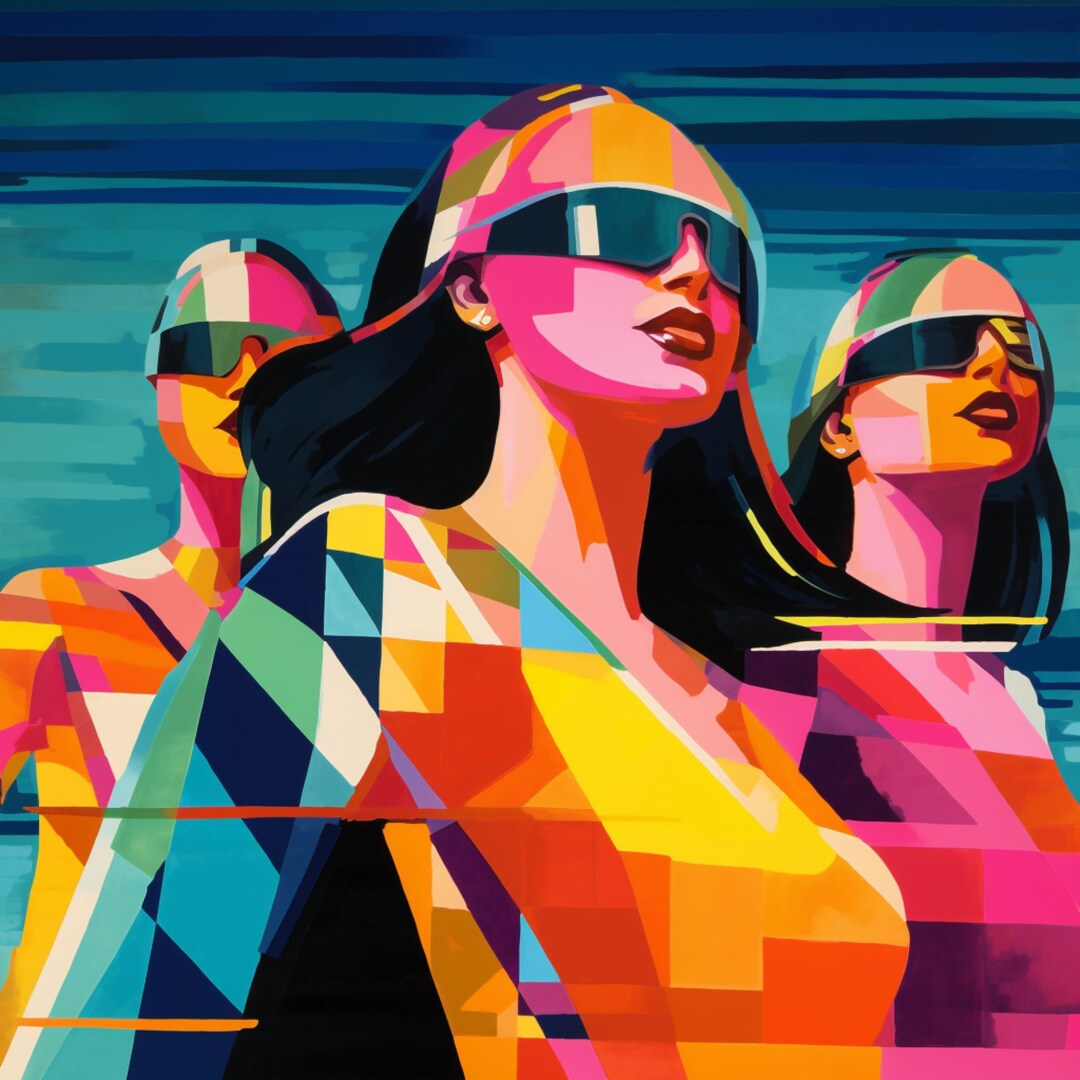 Pop Art Digital Download, Powerful Women Image, Bright Vibrant Color - Etsy