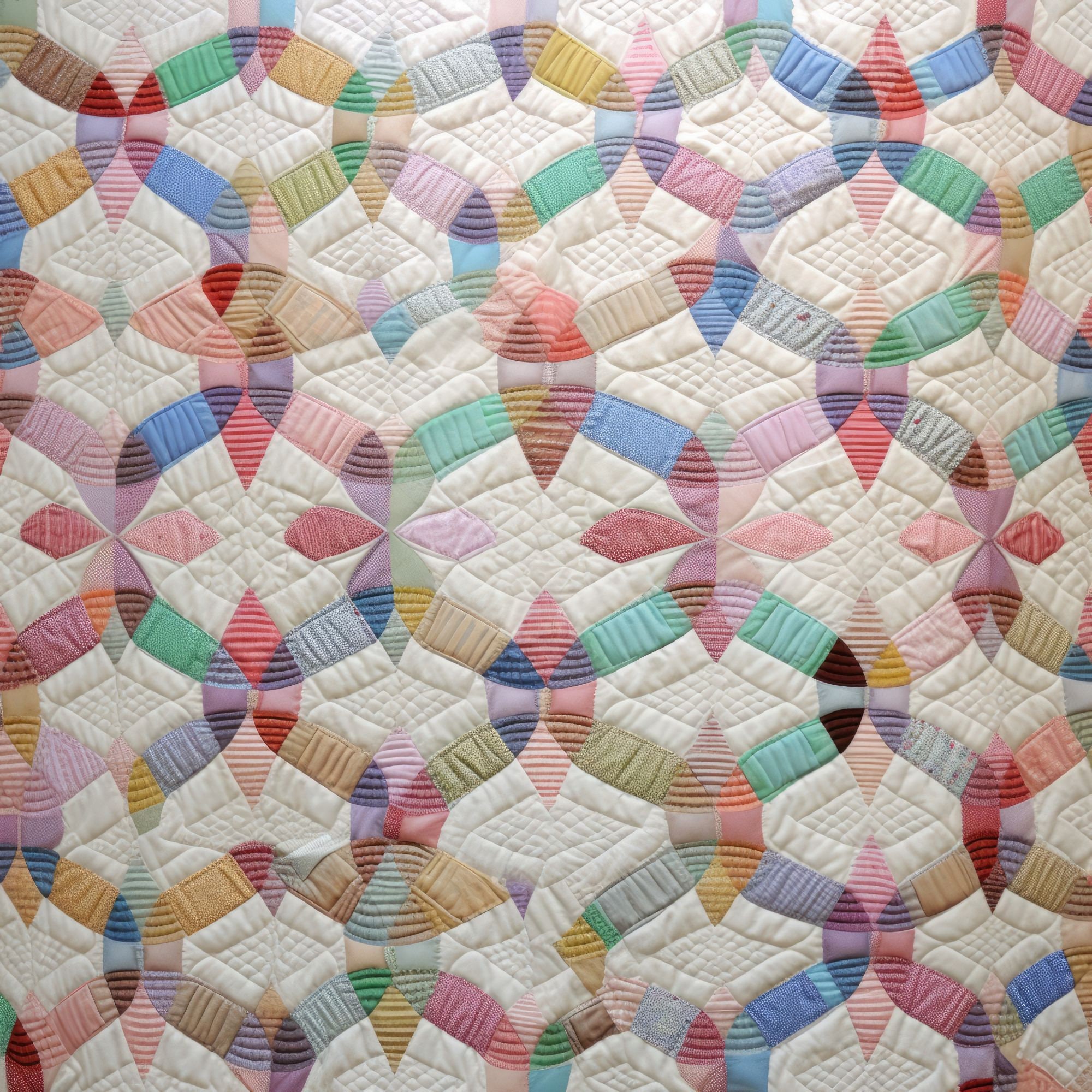 Quilt Photograph Digital Download, Wedding Ring Quilt , Children's Room ...