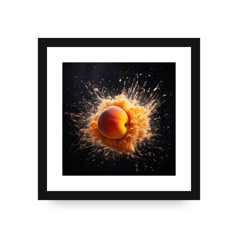 Fruit Photography Digital Download Peach Kitchen Art A Close-up Image ...