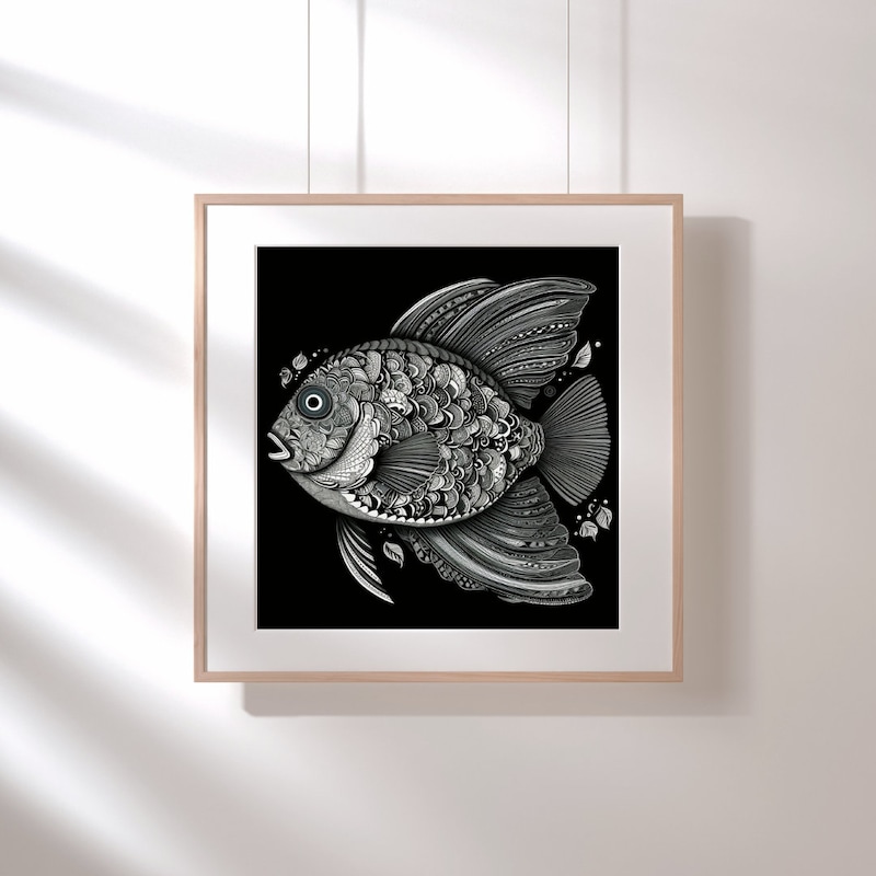 Stylized Fish - Etsy