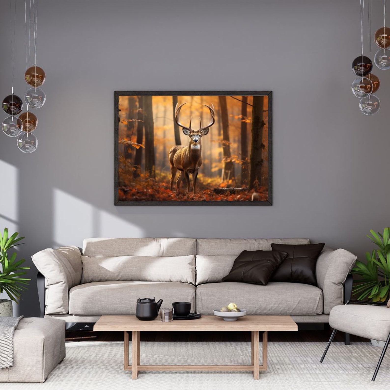 Fall Buck Digital Download: the Grace of a Deer in the Woods in the ...