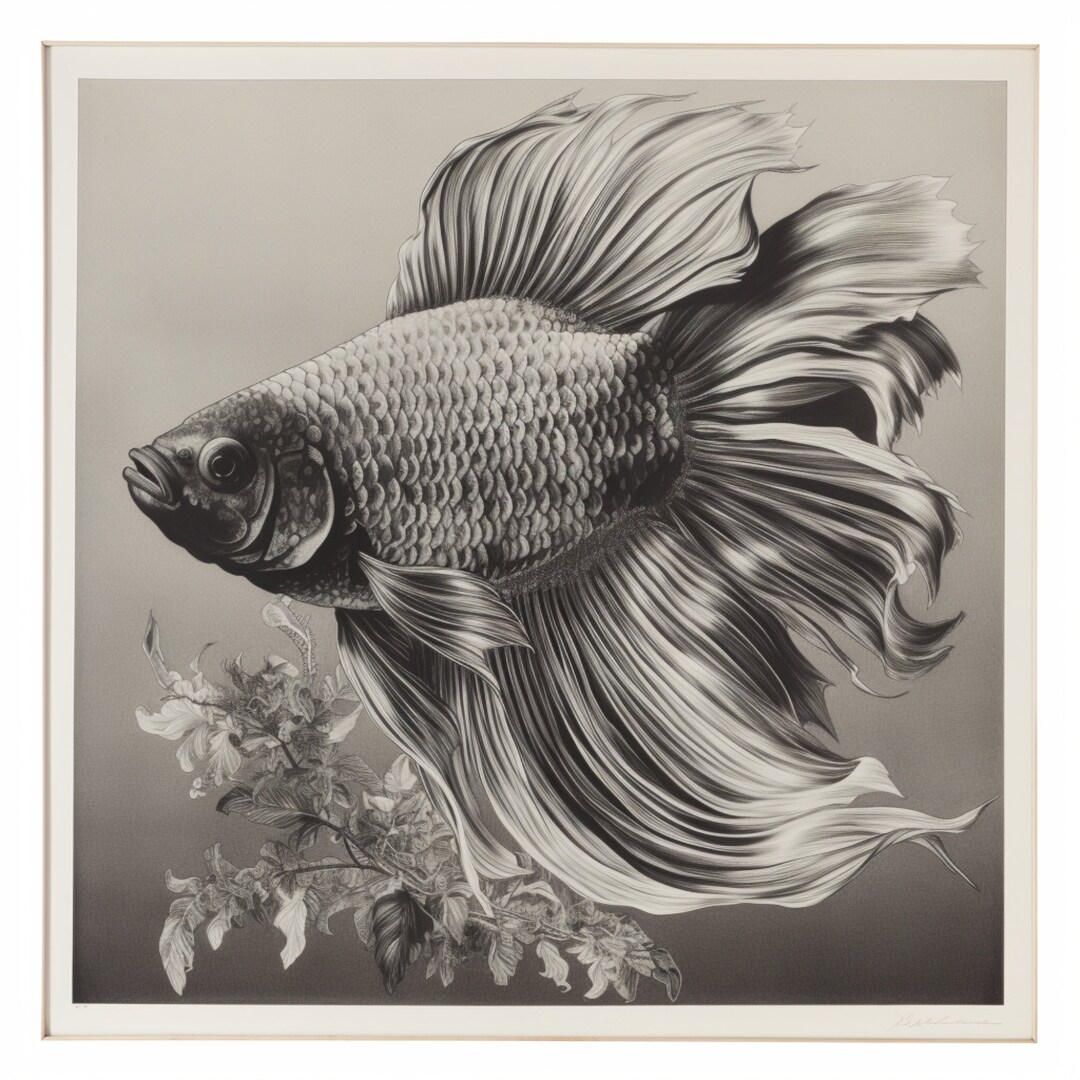 Vintage Lithograph Fish Digital Download, Beautifully Detailed Beta ...