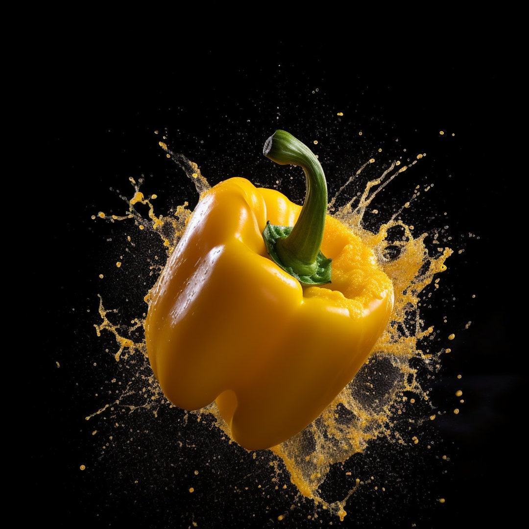 Food Photography Digital Download Orange Pepper Kitchen Art, Close-up ...
