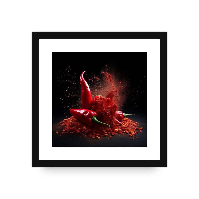 Colorful Food Explosion Art Print, Kitchen Photography (digital ...