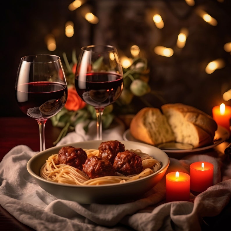 Date Night Photography. Italian Dinner for Two, Romantic Dinner Image ...