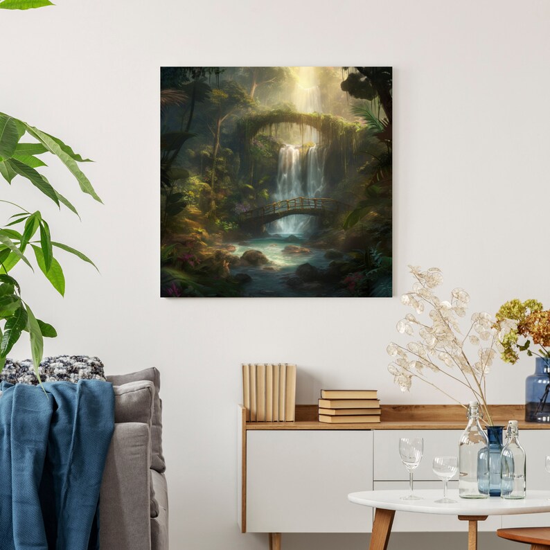 Enchanted Rainforest Digital Download, Fantasy Staircase Image ...