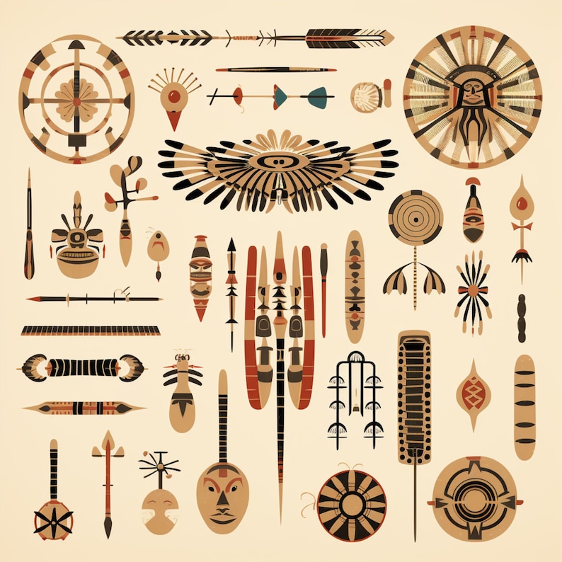 Native American Symbols Digital Download Graphic Art - Etsy