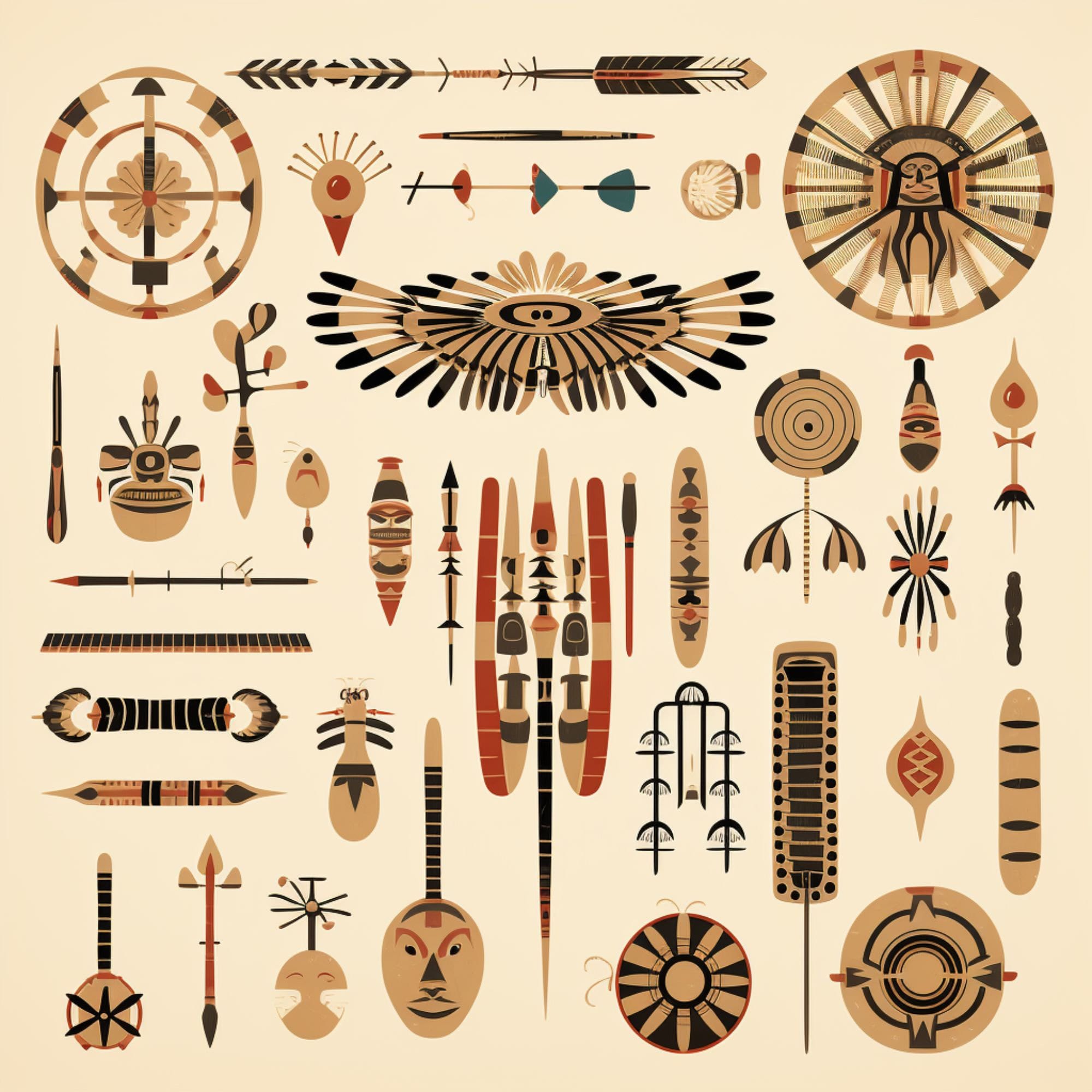 Native American Symbols Digital Download Graphic Art - Etsy