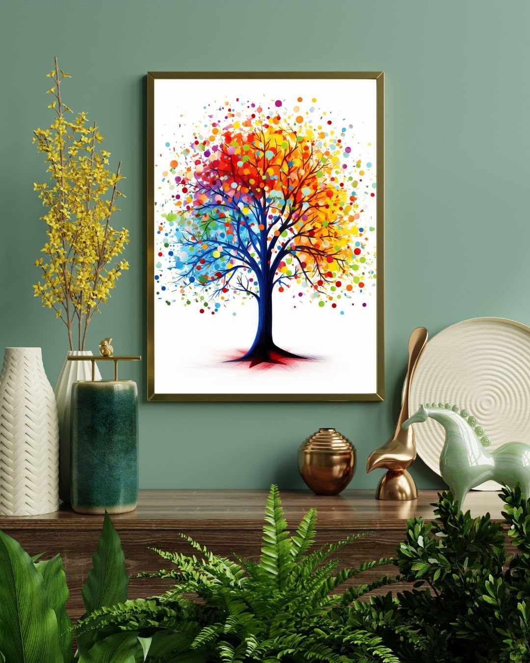Tree of Life Digital Download, Pop Art, Bright Vibrant Color - Etsy