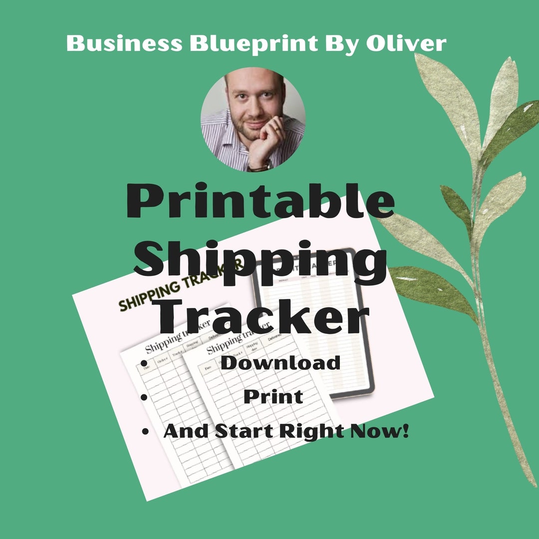 Shipping Tracker, Printable Download, Ship Tracker - Etsy