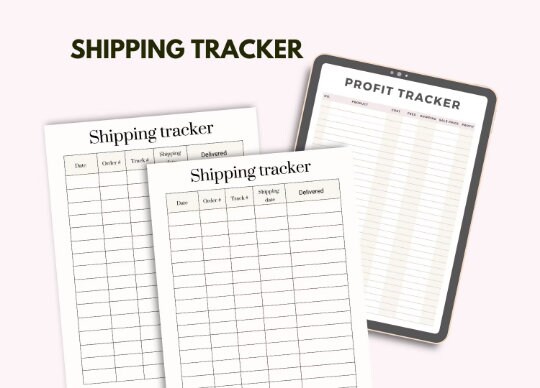 Shipping Tracker, Printable Download, Ship Tracker - Etsy